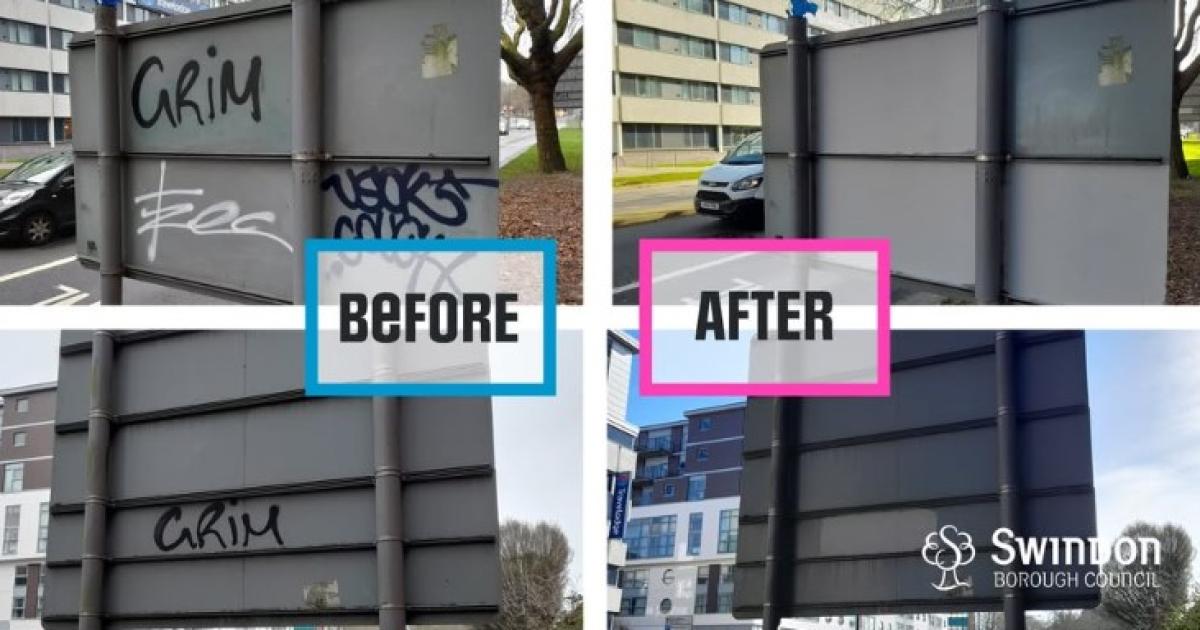 Swindon Borough Council graffiti clean-up announced | Swindon Advertiser